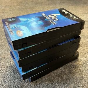 Sony | Other | Sony T2 Premium Grade Vhs Tapes Unused | Poshmark